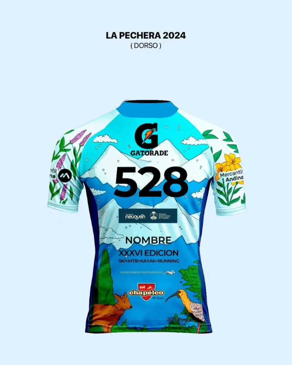 La colorida pechera del Tetra de Chapelco 2024: quién la hizo y qué ilustraciones tiene | La ...